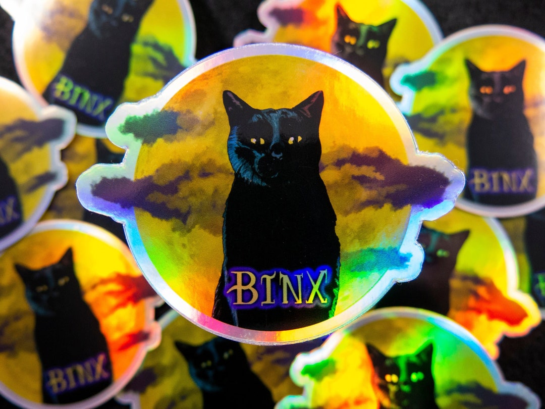 Thackery Binx Sticker, Hocus Pocus Sticker, Holographic Sticker ...