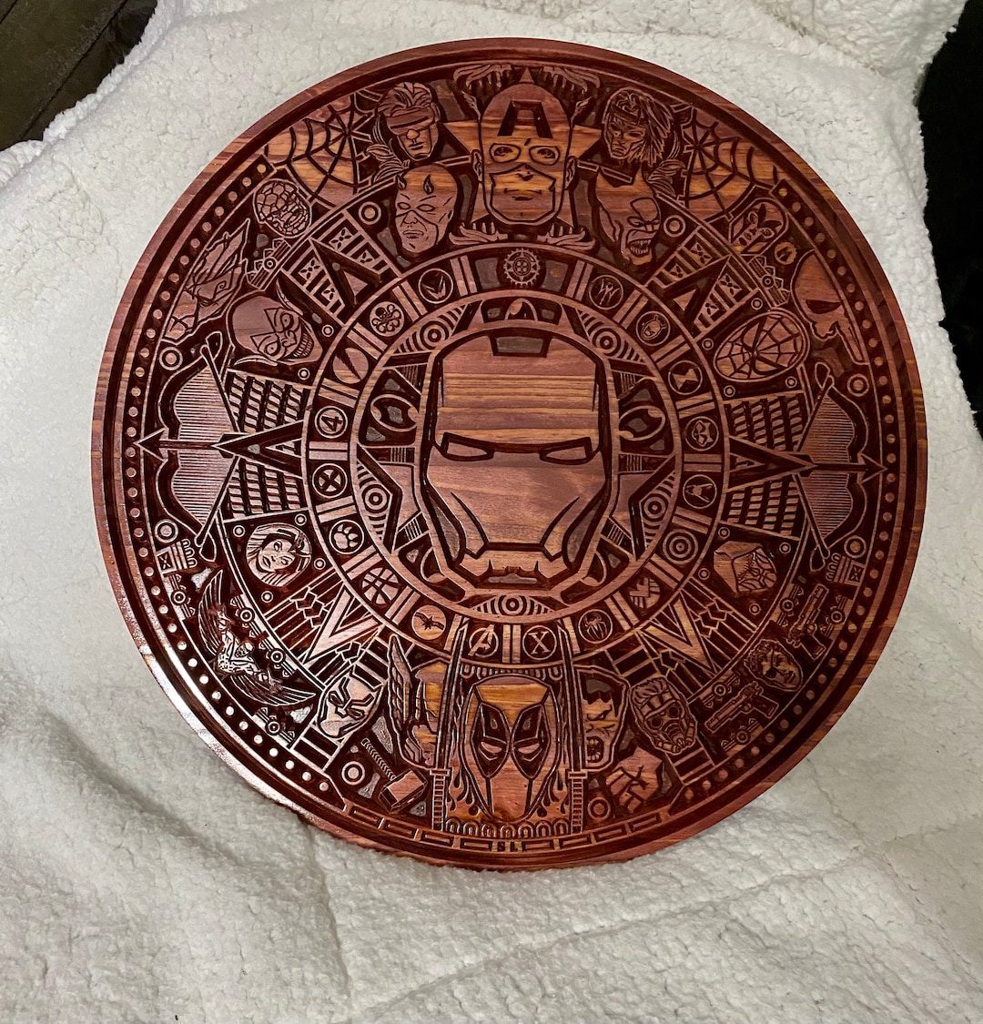 Marvel Universe Carved Plaque - Etsy