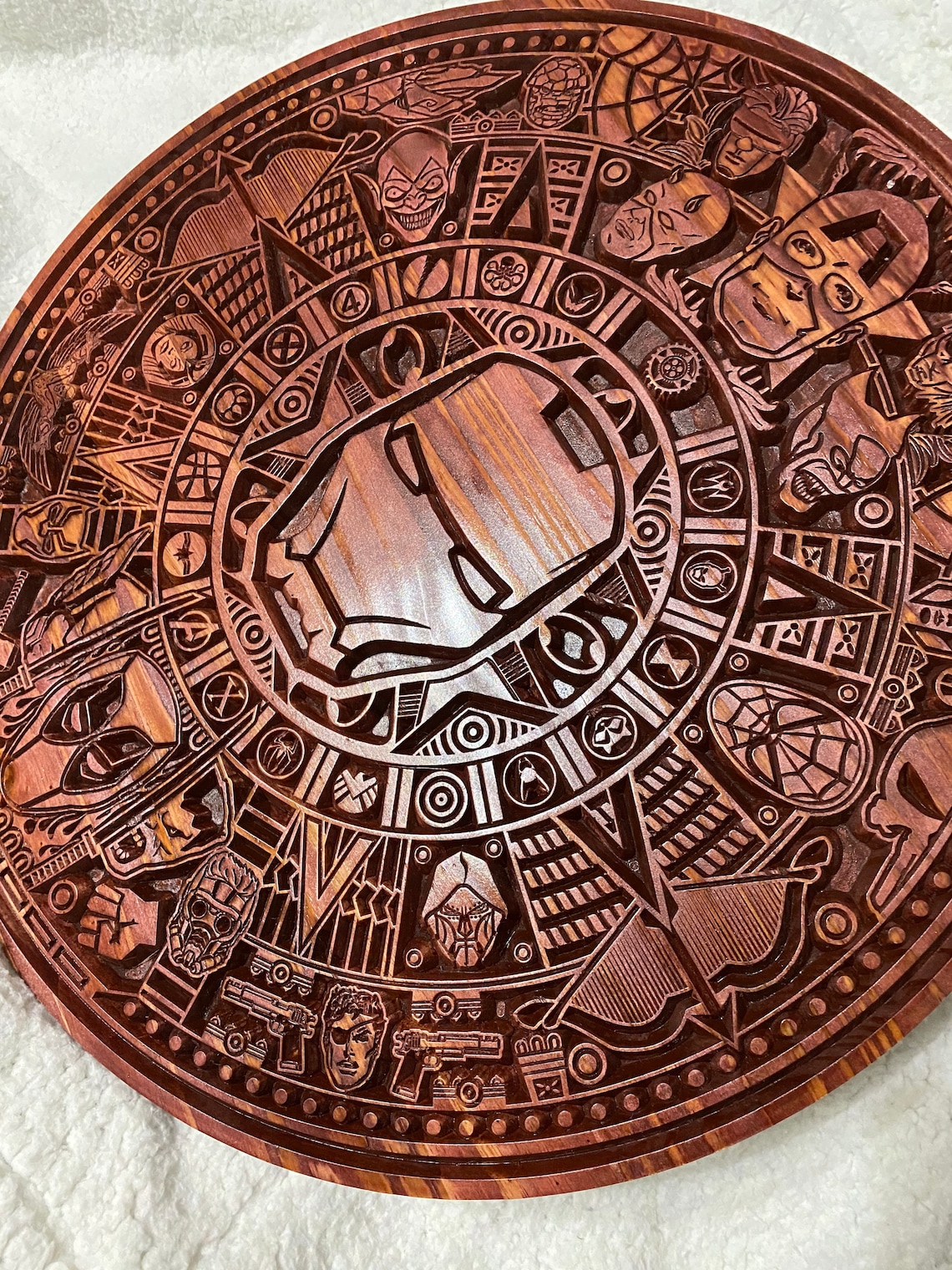 Marvel Universe Carved Plaque - Etsy