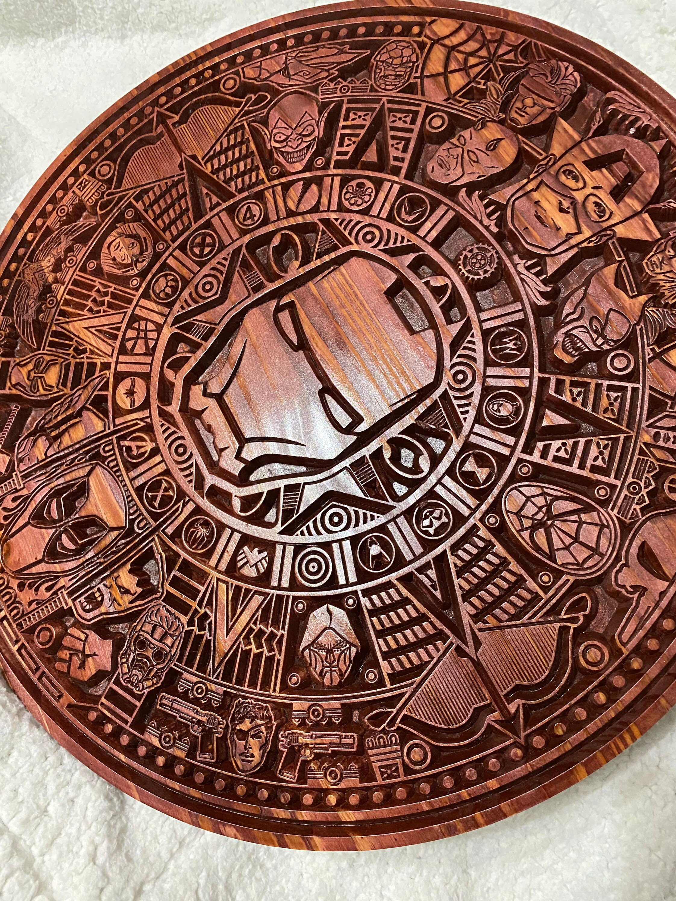 Marvel Universe Carved Plaque - Etsy