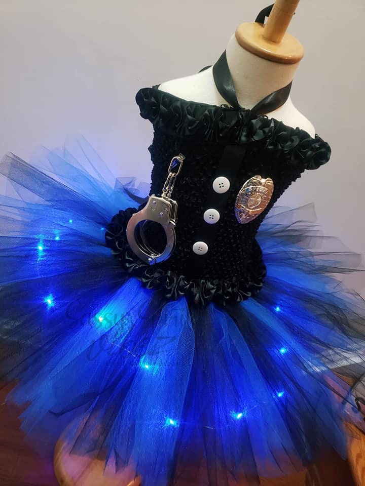 Sexy Cop Costume With Tutu