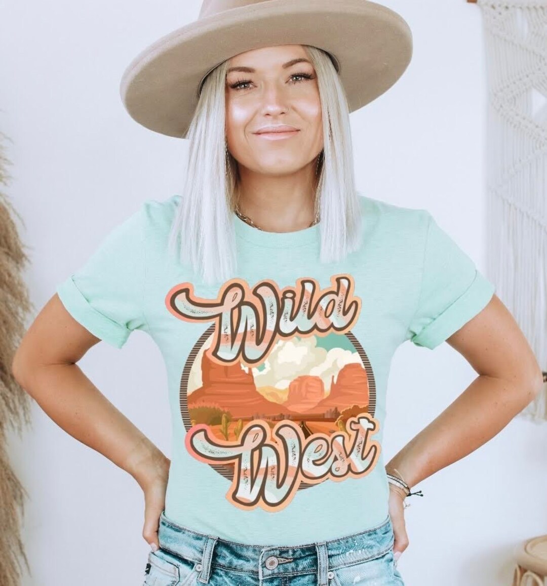 Wild West Graphic T-shirt - Etsy