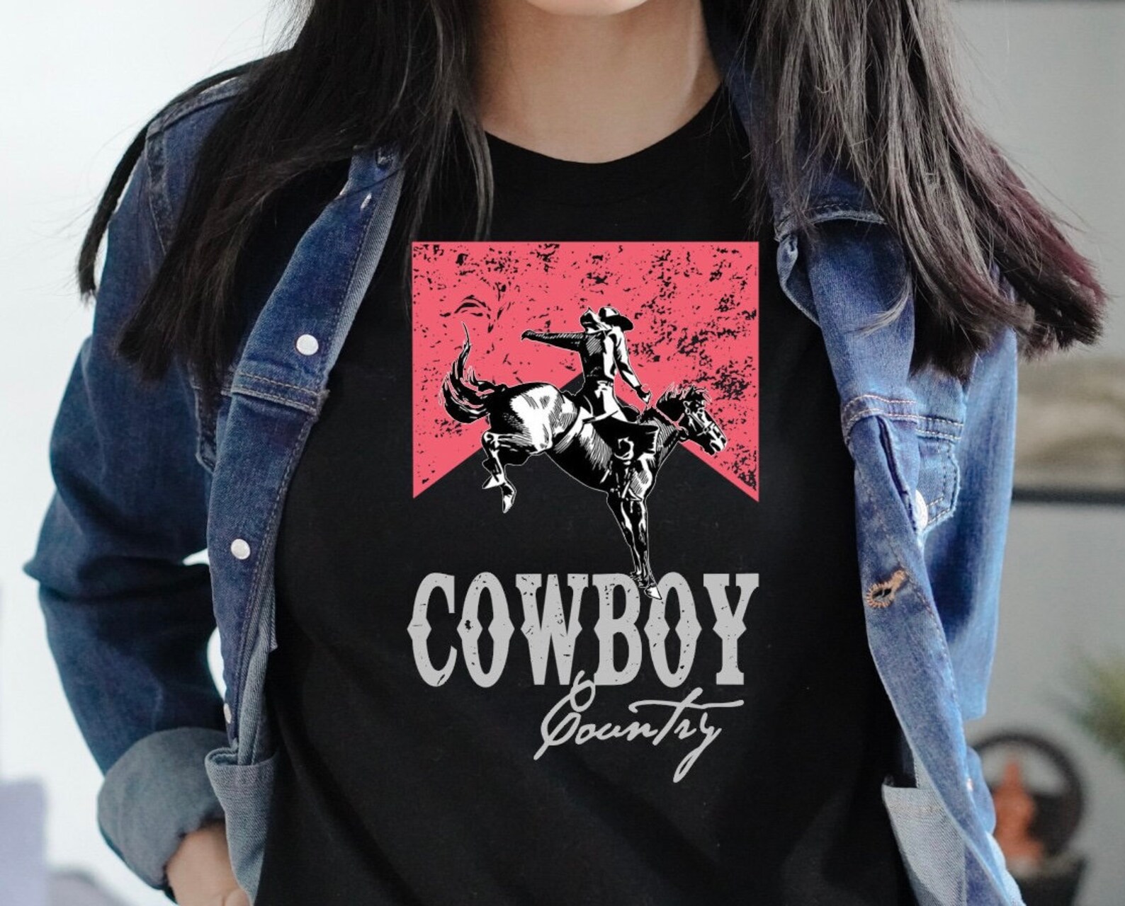 Cowboy Country Graphic Tee - Etsy