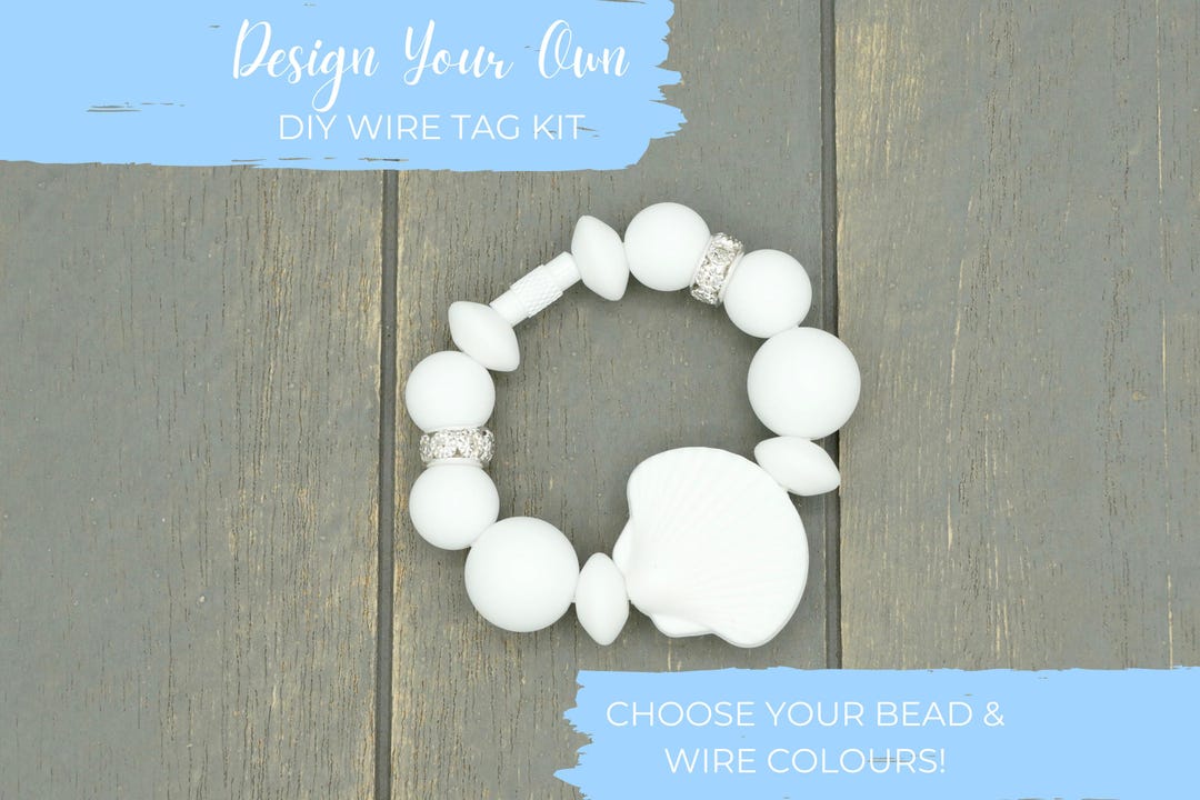 Wire Tag Kit (custom) | Choose Your Focal Bead | DIY | Silicone Beads ...