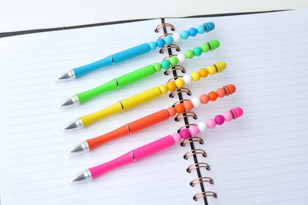 Endless Fidget Pencil (neon) | NEW! | Silicone Beads | Sensory | Stress ...