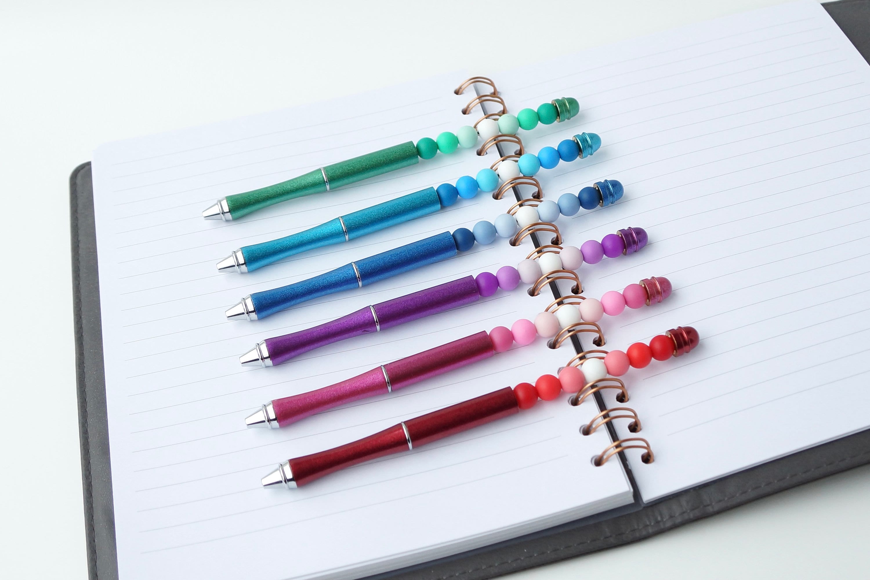 Beaded Fidget Pen ombre Silicone Beads Sensory Stress | Etsy