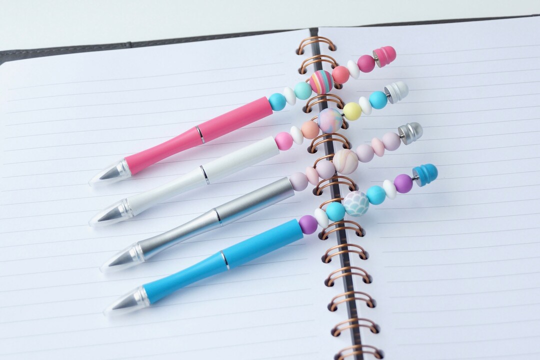 Endless Fidget Pencil pastel Prints NEW Silicone Beads Sensory Stress ...