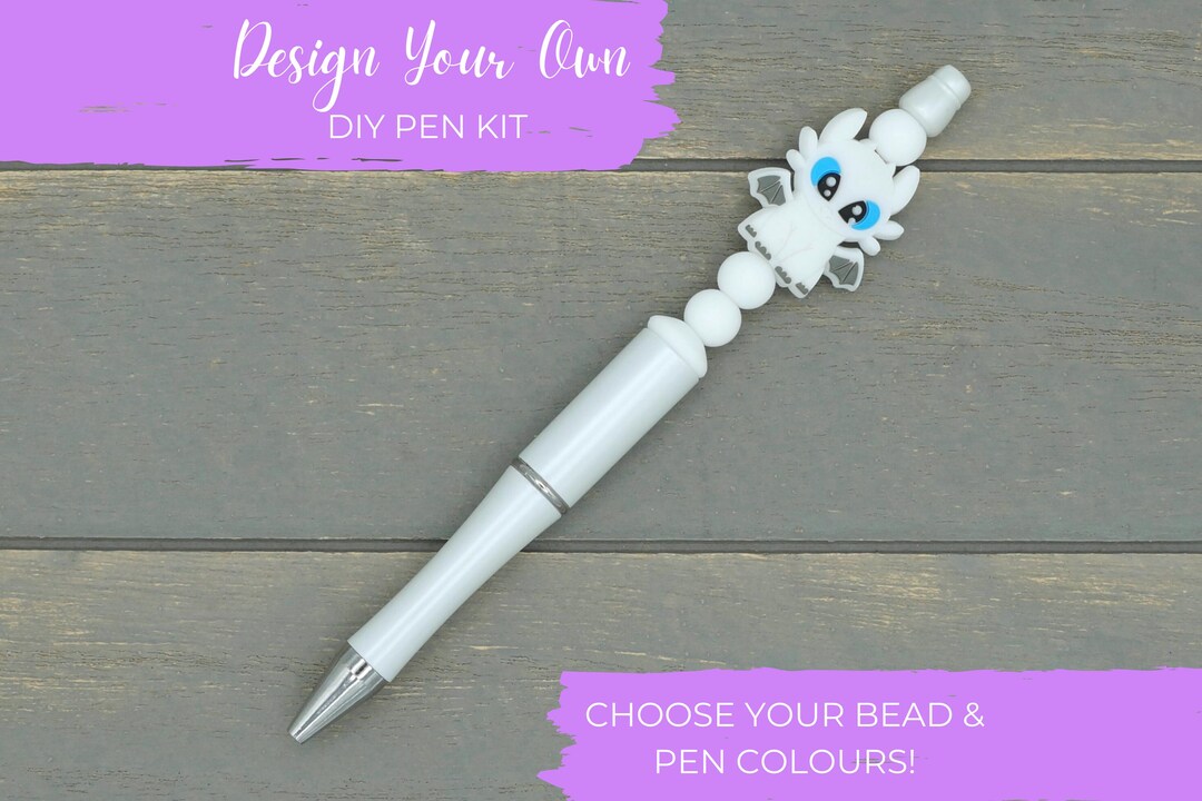 Character Pen Kit (custom) | Choose Your Focal Bead | DIY | Silicone ...