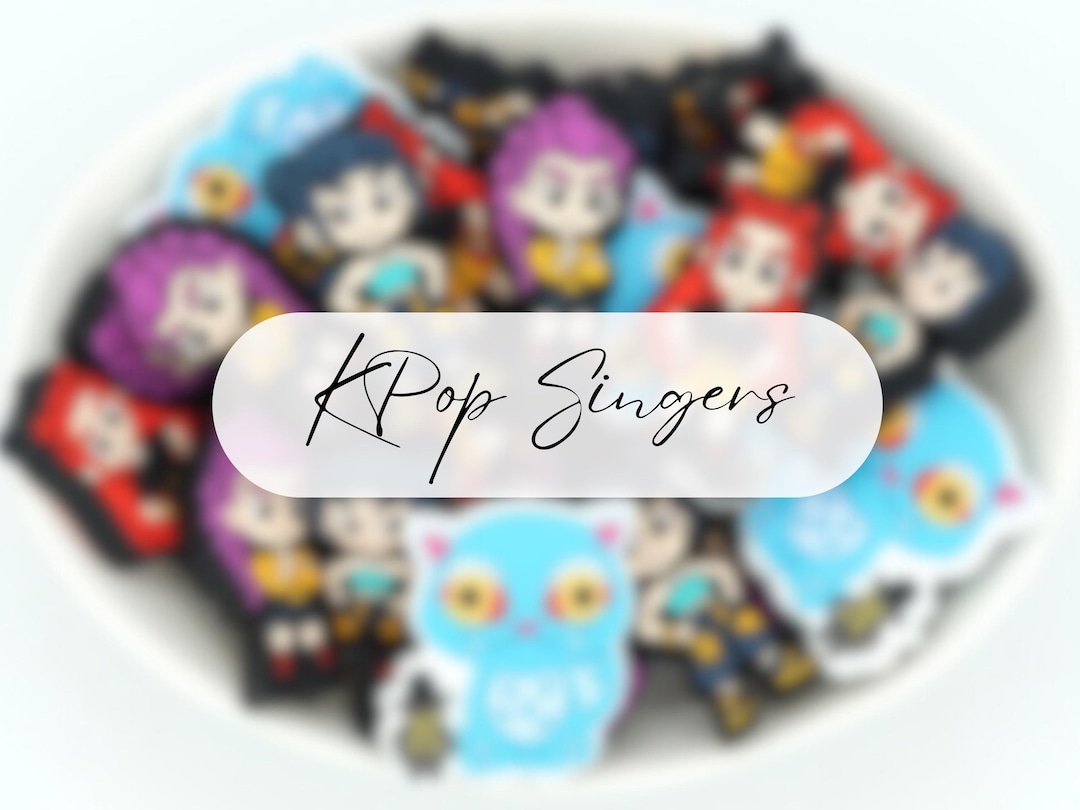 K-pop Singers Silicone Focal Beads | *2-packs & Full Sets* | 2D and 3D ...