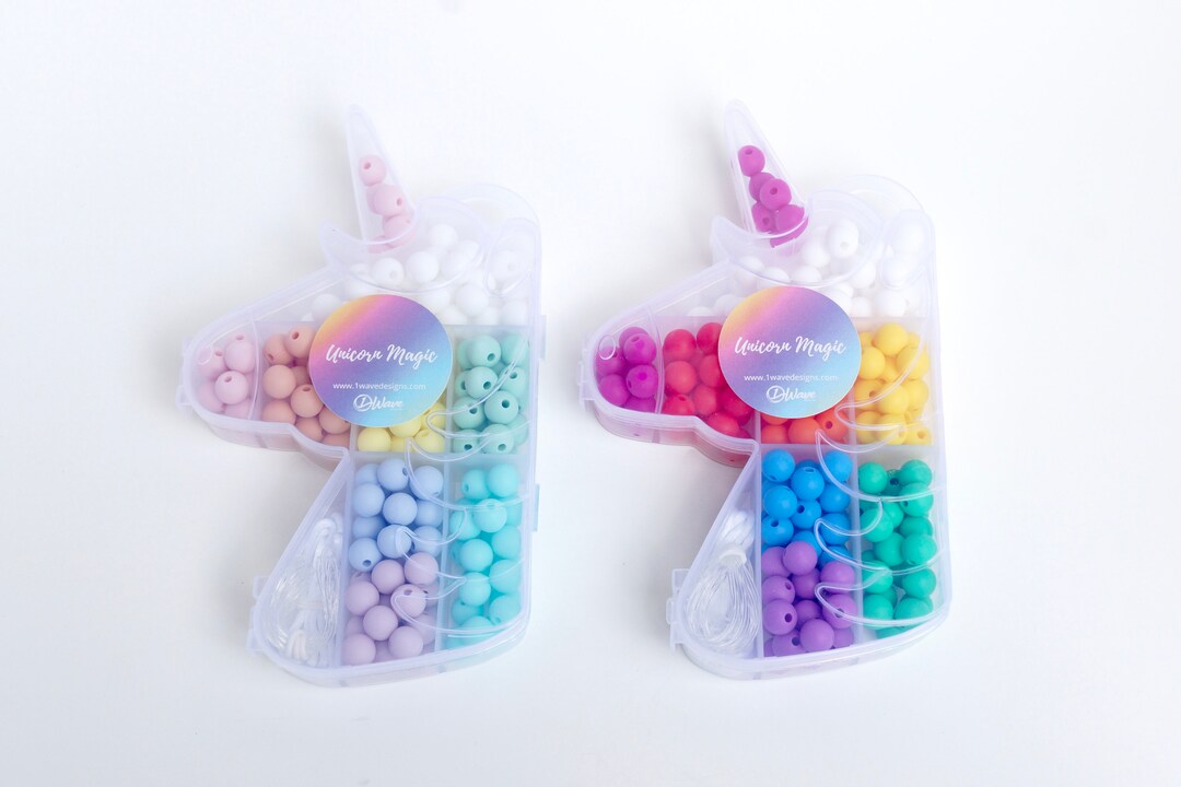DIY Silicone Bead Jewellery Kit | Unicorn Magic - Etsy