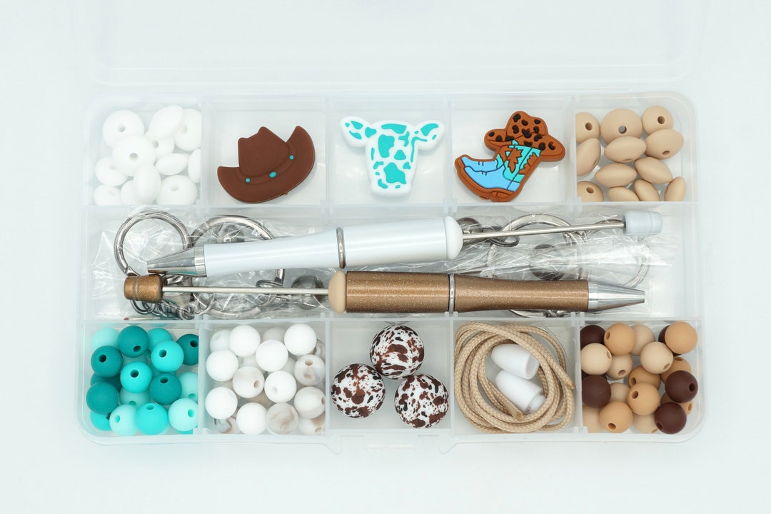 Silicone Bead Craft Kit (western Theme) | Focal Beads | Beadable Pens ...