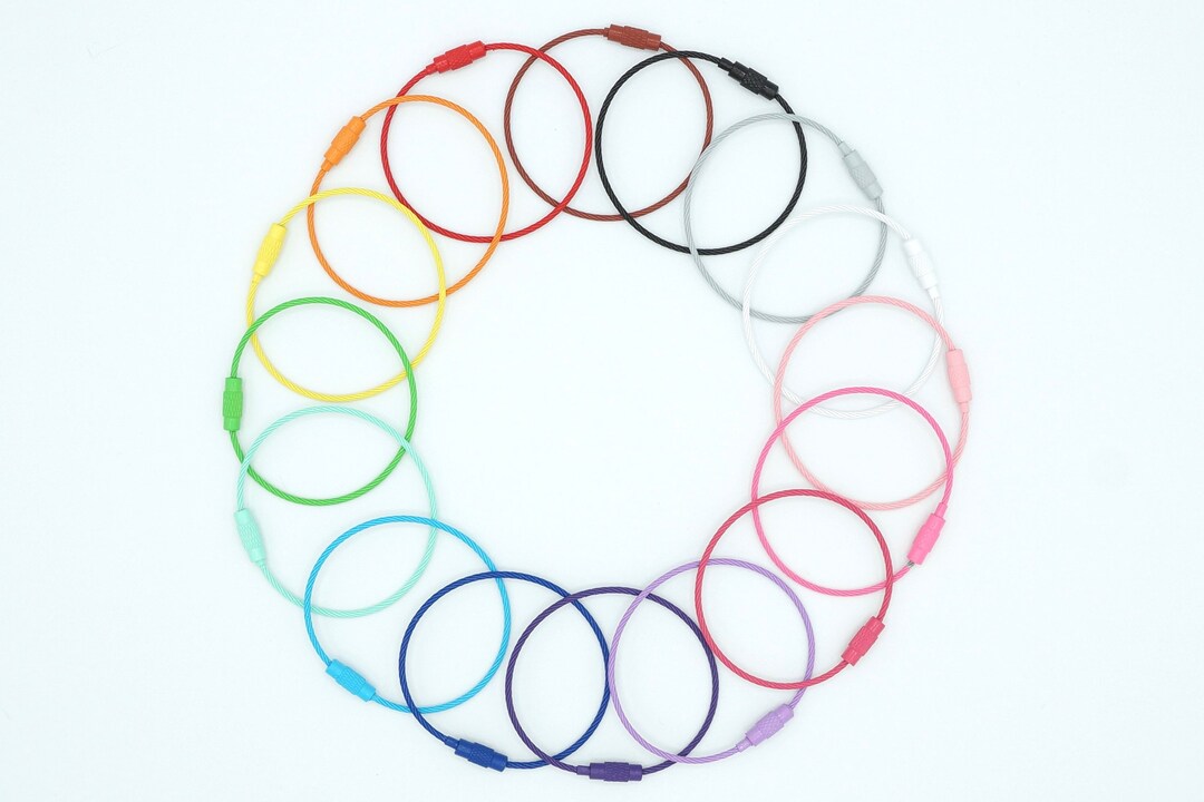 Beadable Wire Loop | *5 Pack* | Luggage Tag | Water Bottle Charm ...