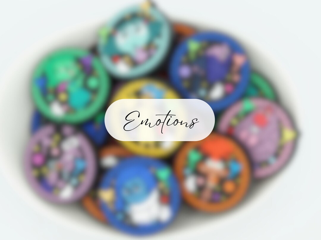 Emotions PVC Focal Beads | *5-packs & Full Sets* | Pen, Keychain and ...