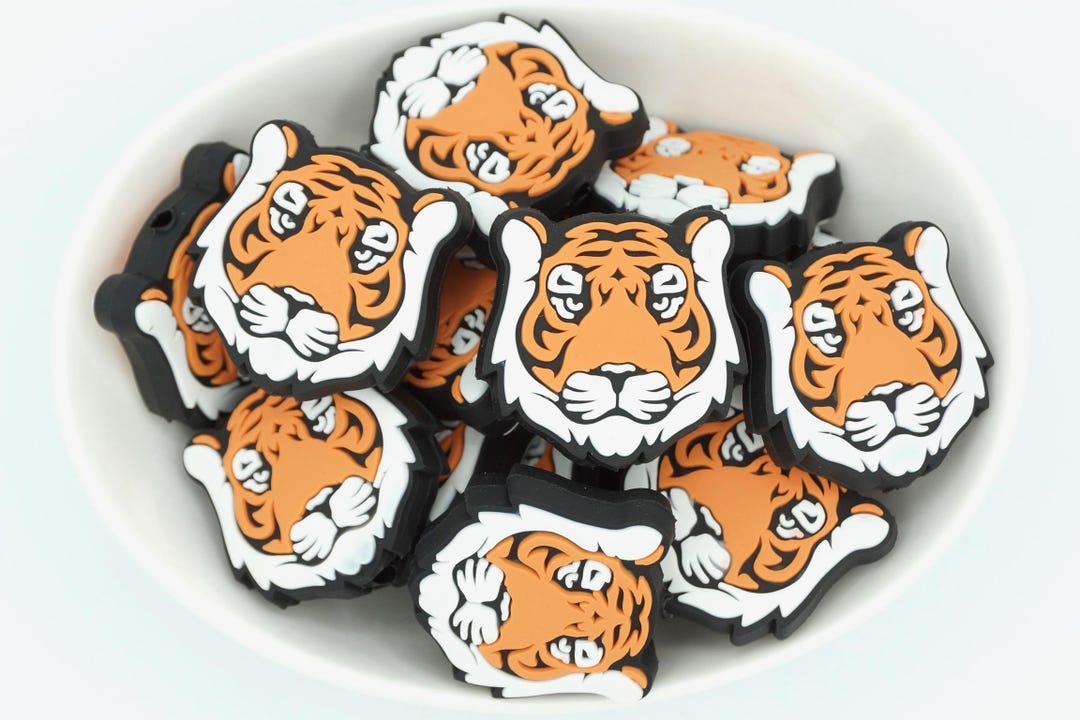 Tiger PVC Focal Bead *2 & 5 Bead Packs* | DIY Craft Projects | Pen Bead ...