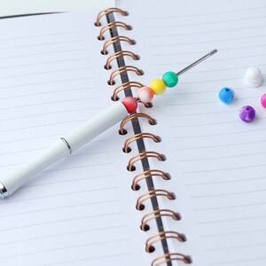 Beaded Fidget Pen (ombre) | Silicone Beads | Sensory | Stress Relief ...