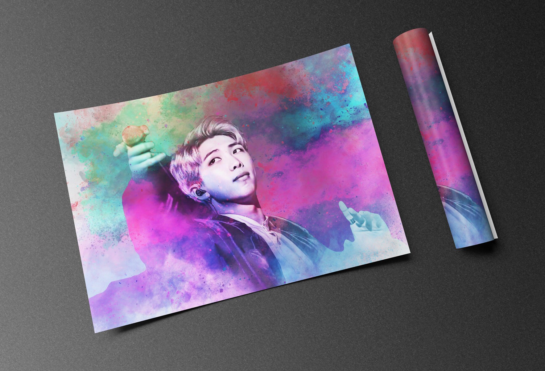 BTS Fan Merch RM Poster Print RM Wall Art Bantan bts | Etsy España