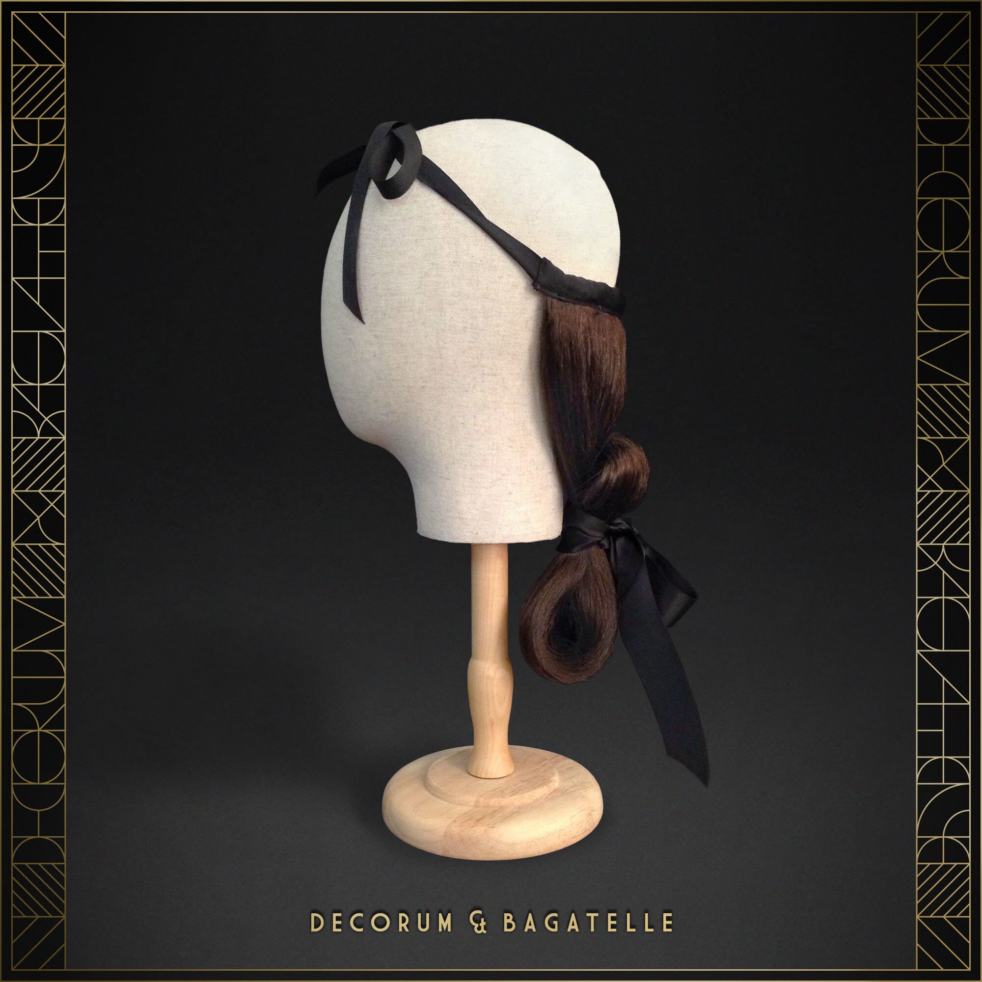 Perruque "catogan" Postiche Clubbed Hair Tail Wig Rococo 18th Century ...