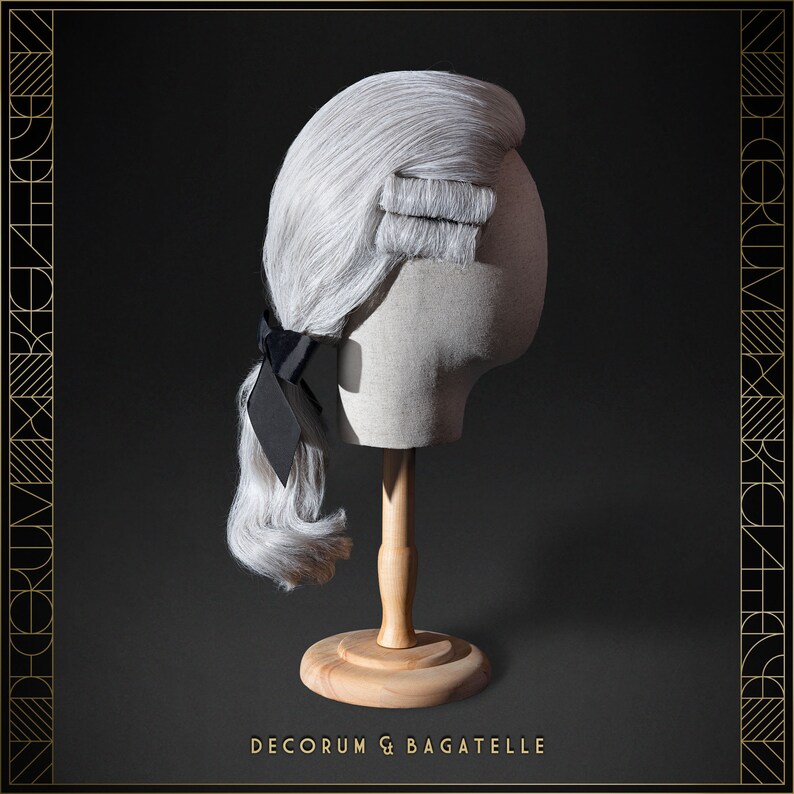 WIG "monseigneur" Man Wig Rococo 18th Century Colonial Reenactment ...