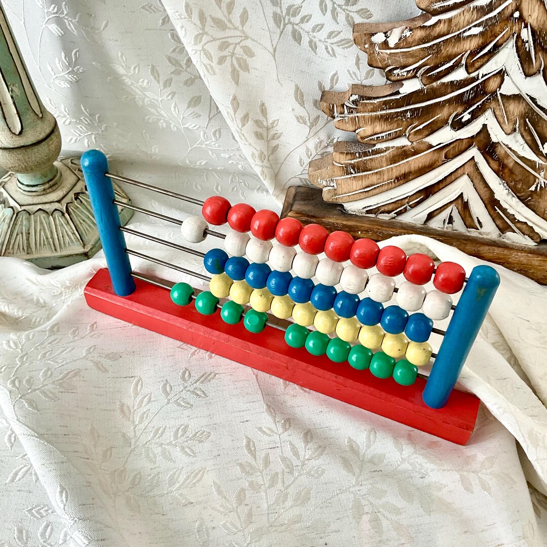Vintage Wooden 1960s Childs Abacus - Etsy