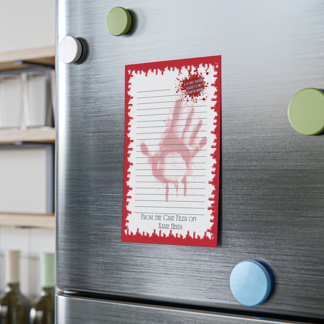 Personalized True Crime Lover Note Pad | Personalized Stationary | 4x6 ...