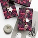 Gothic Gift Wrap Goth Wrapping Paper Tropigoth Pattern Skull and Floral ...