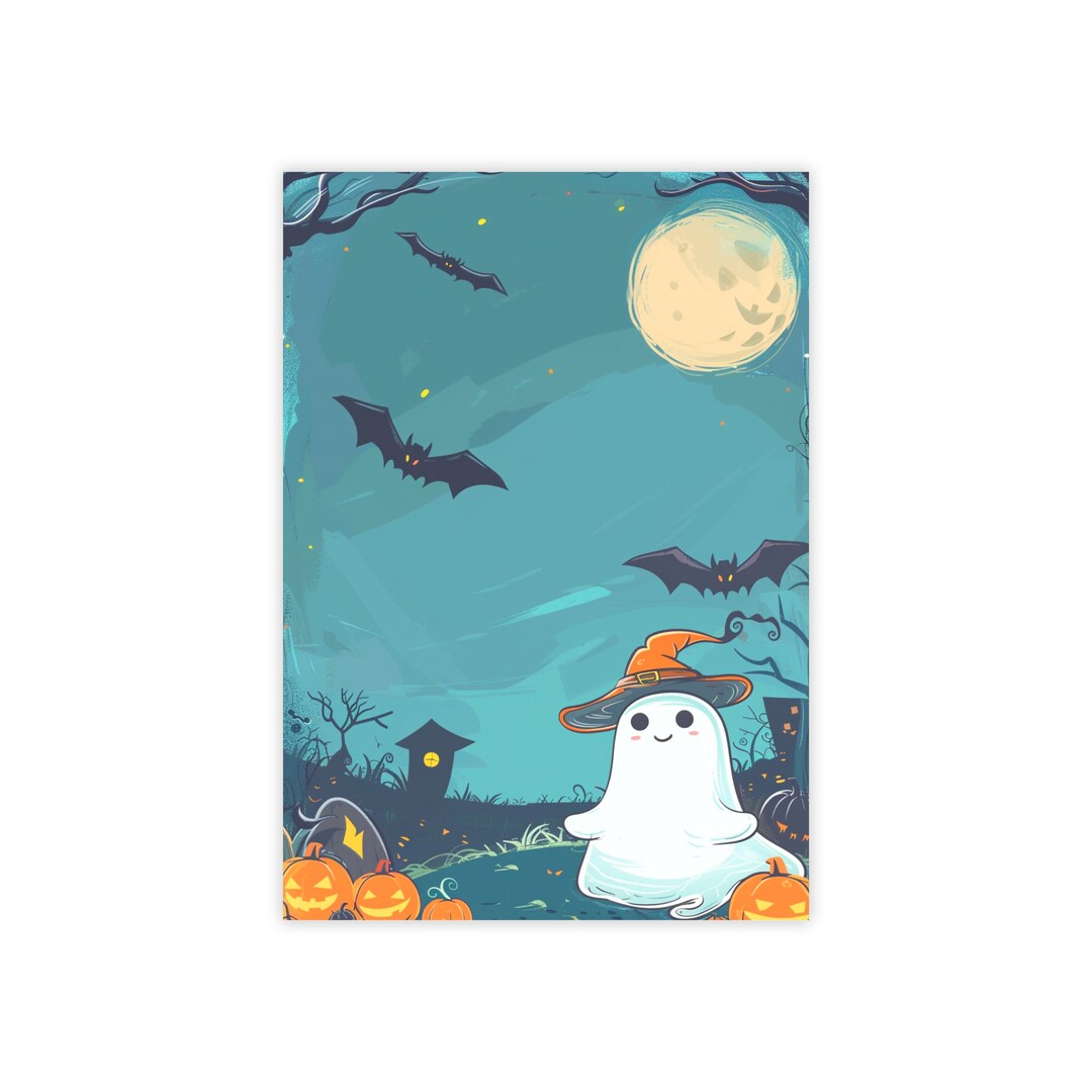 Super Cute Spooky Ghost Sticky Pad Halloween Inspired Desk Accessories ...