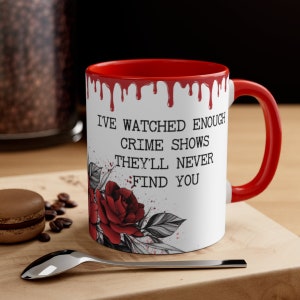 Crime Docuseries | True Crime Junkie | Love Poem | Accent Coffee Mug ...