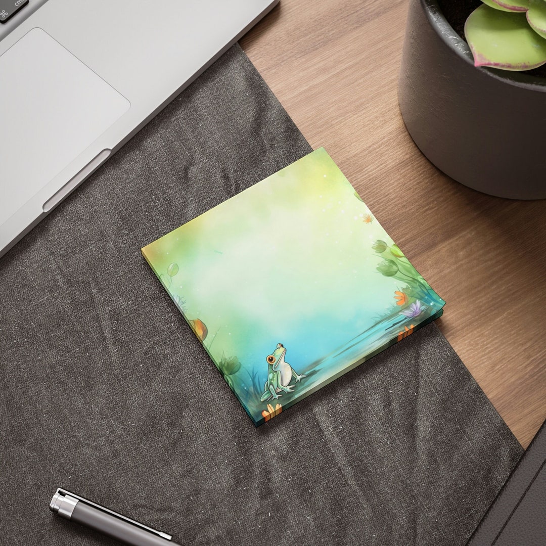 Frog Sticky Notes | Stationery Memo Pad | Frog Stationery | Adhesive ...