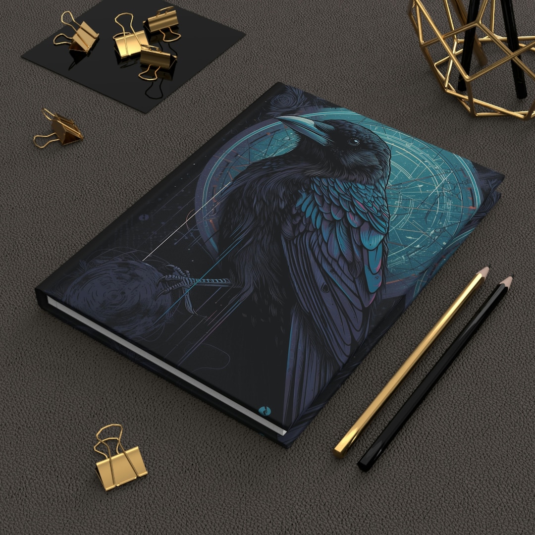 Raven Journal Gift | Gothic Raven Notebook | Notes Journaling Planning ...