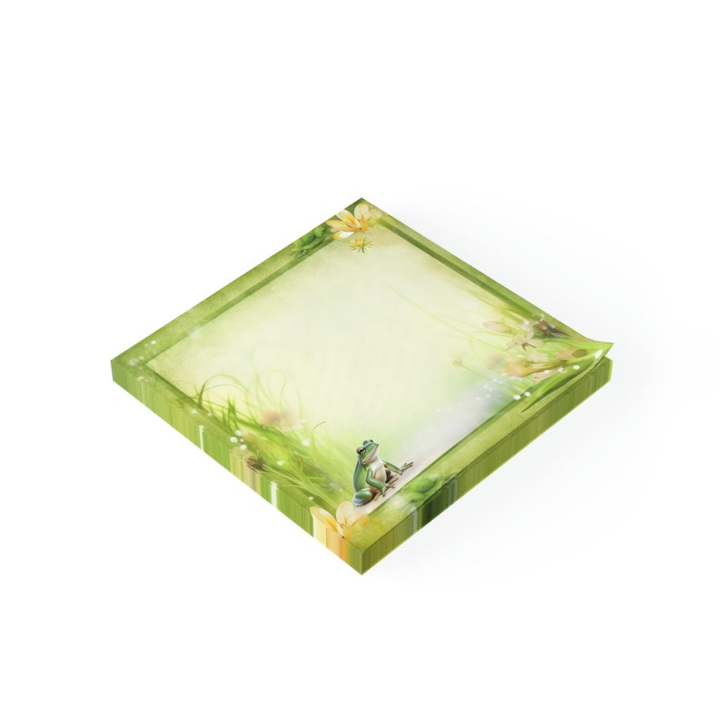 Frog Sticky Notes | Stationery Memo Pad | Swamp Stationery | Adhesive ...