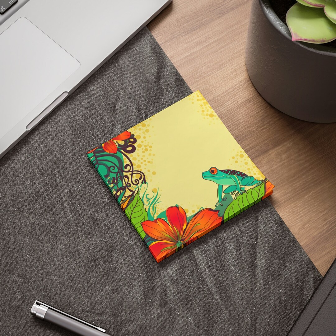 Frog Sticky Notes | Stationery Memo Pad | Frog Stationery | Adhesive ...