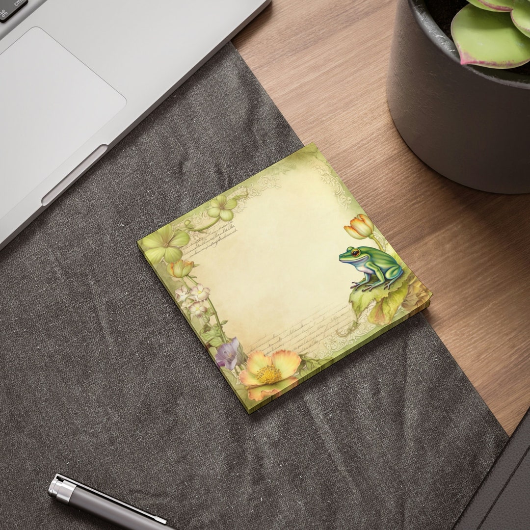 Frog Sticky Notes | Stationery Memo Pad | Frog Stationery | Adhesive ...