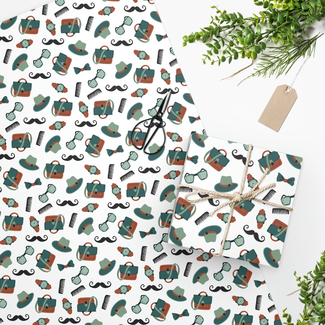 Fathers Day Wrapping Paper Fathers Day Wrap Best T For Etsy