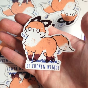 It Heckin Wimdy Fox Sticker! / Waterproof / Kawaii Fox Meme Vinyl ...