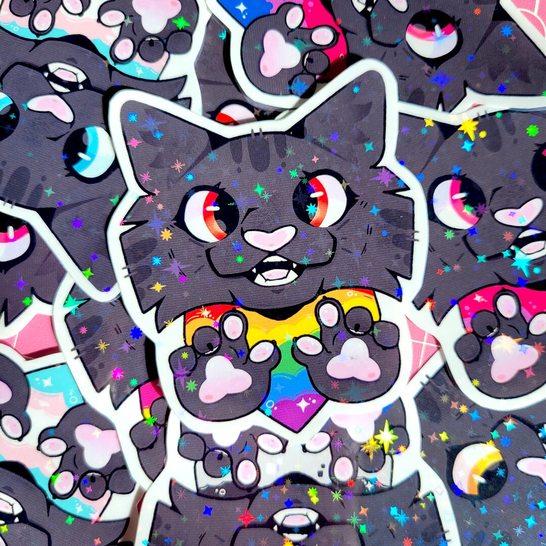 Furry Pride Holo Stickers / Waterproof / LGBTQ Vinyl Stickers for ...