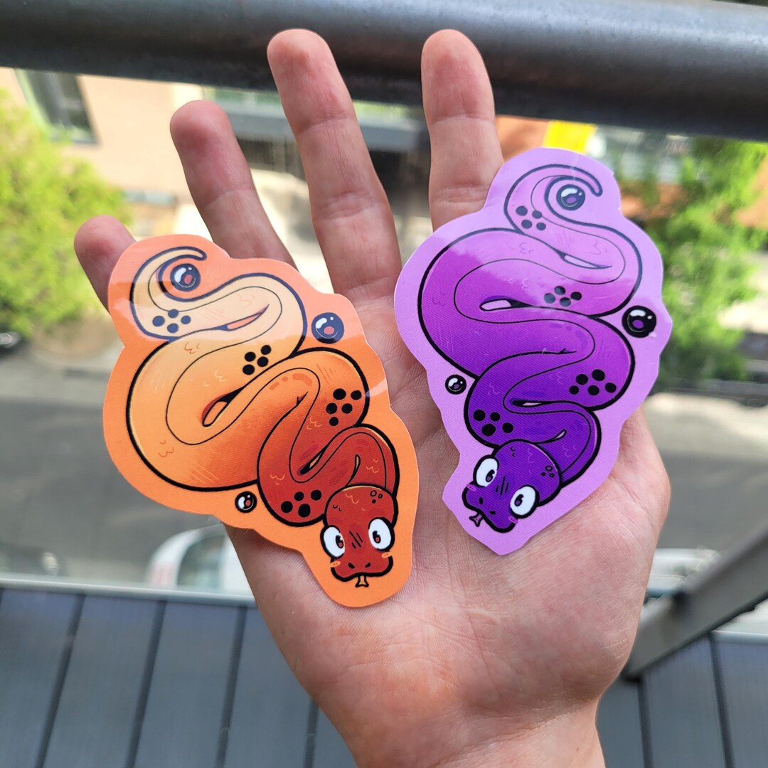 Boba Tea Snake Stickers / Waterproof / Reptile Vinyl Stickers for ...