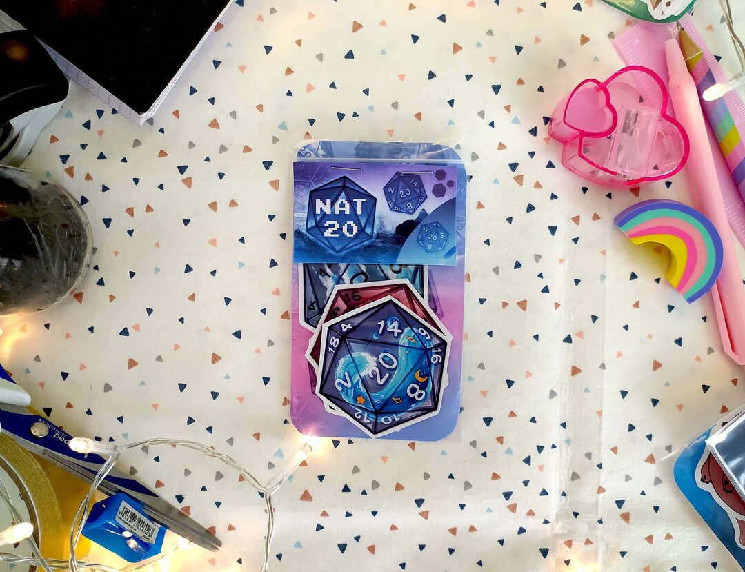 Elemental Dice D20 Stickers 4pcs / Waterproof / Awesome - Etsy UK