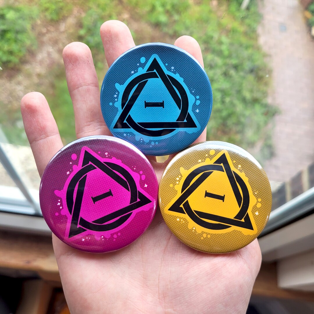 Therian Badges! / Otherkin Button Pin for Backpacks, Lanyards, Jackets ...