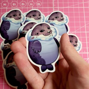 Cute Seal Stickers / Waterproof / Floating Seal Harp Seal Stickers for ...