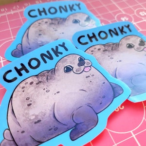 Cute Seal Stickers / Waterproof / Floating Seal Harp Seal Stickers for ...