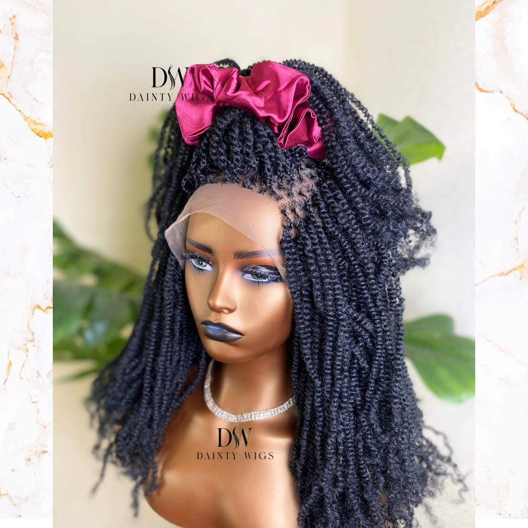 Extra Small Spring Twists - Full Lace Spring Twists Wig for Black Woman ...