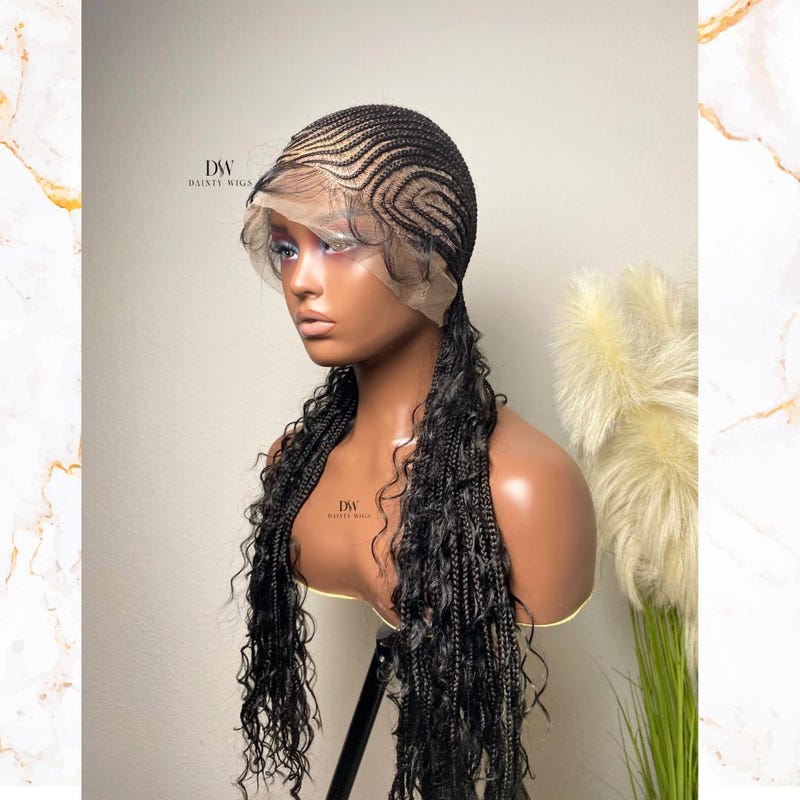 Boho Cornrow Braided Wig - Etsy