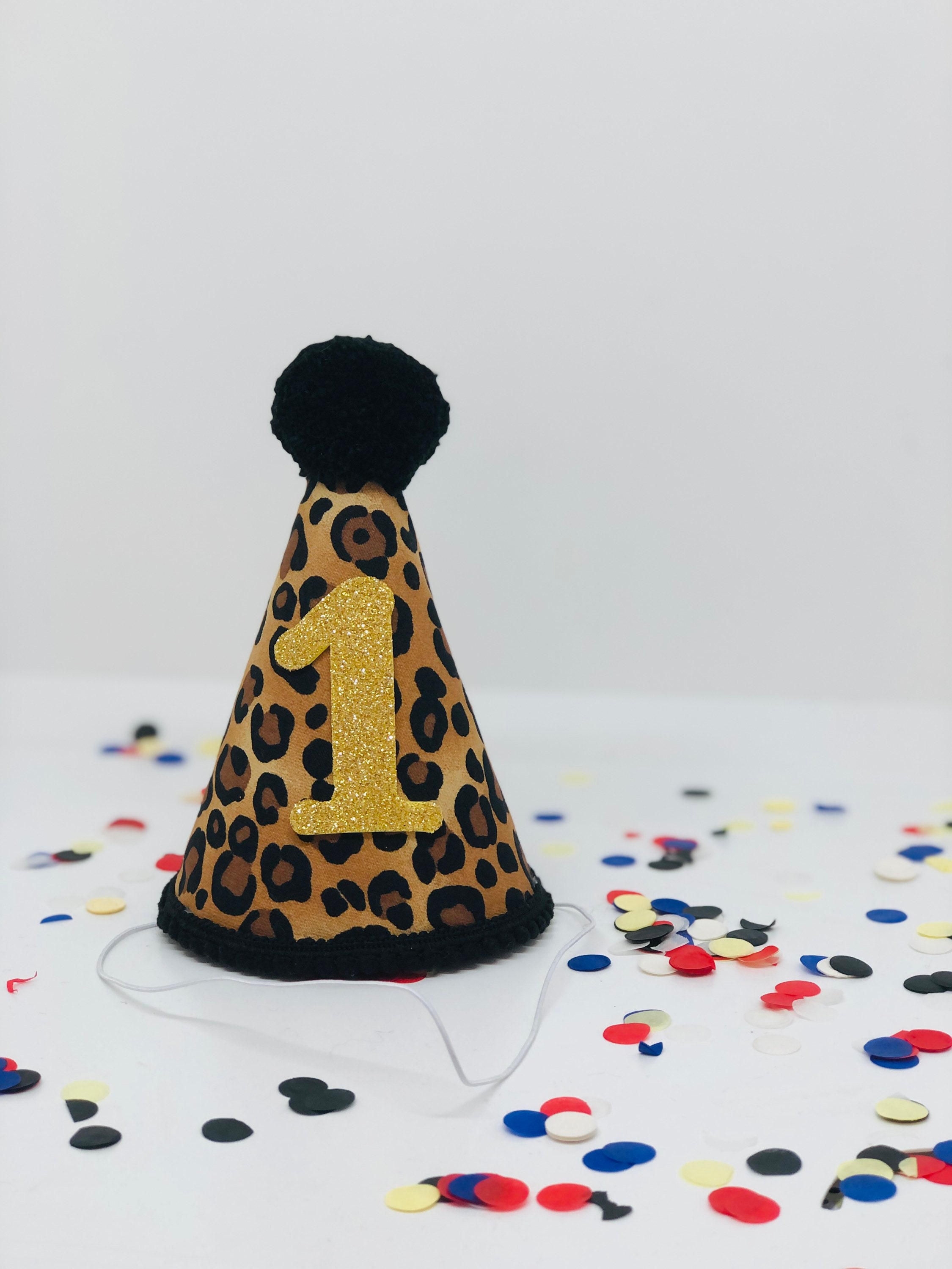 Leopard Party Hat Leopard Print Party Hat Felt Birthday Hat - Etsy UK