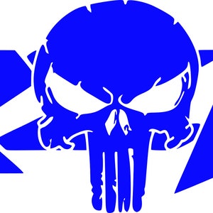 Razor RZR Punisher Custom Decal , Polaris RZR Sticker ,RZR Door Decal ...