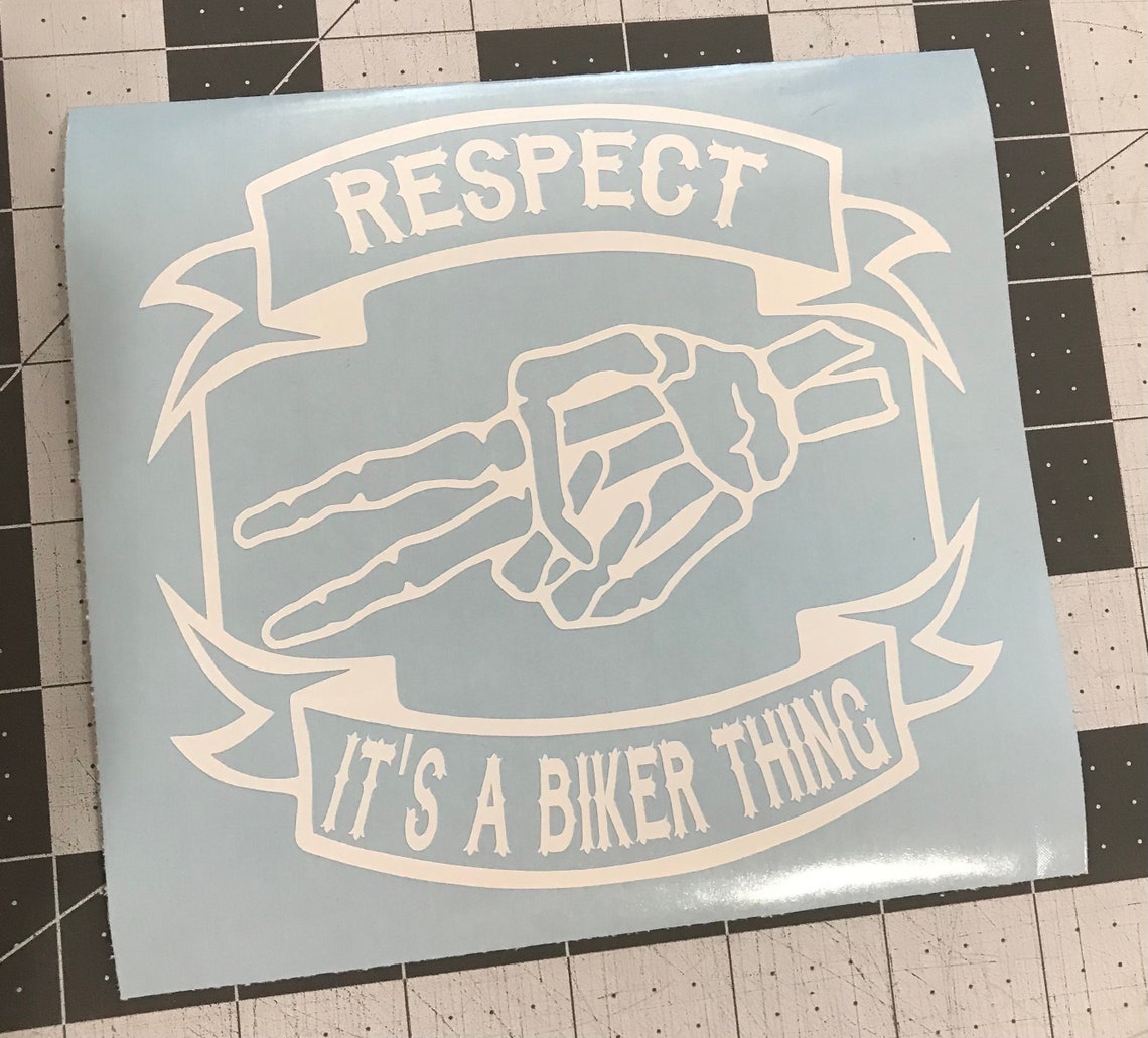 Biker Decal Biker Wave Biker Respect Its a Biker Thing Decal - Etsy