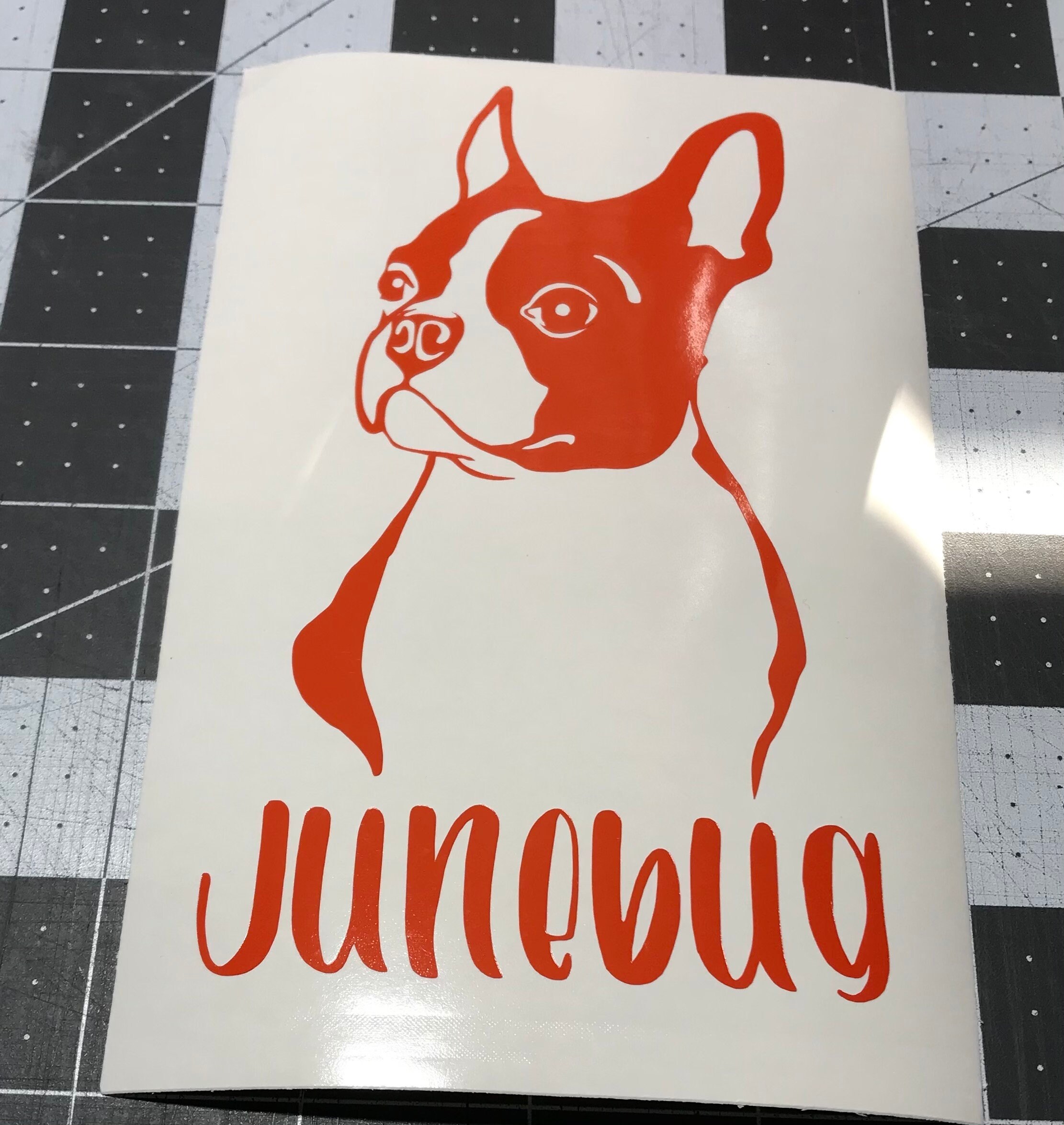 Boston Terrier Decal Boston Terrier Decal for Water Bottle | Etsy