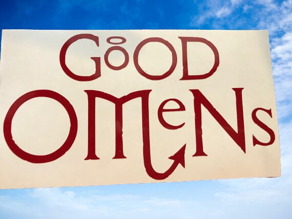 Good Omens Decal Holographic Vinyl Decal Good Omens Logo - Etsy