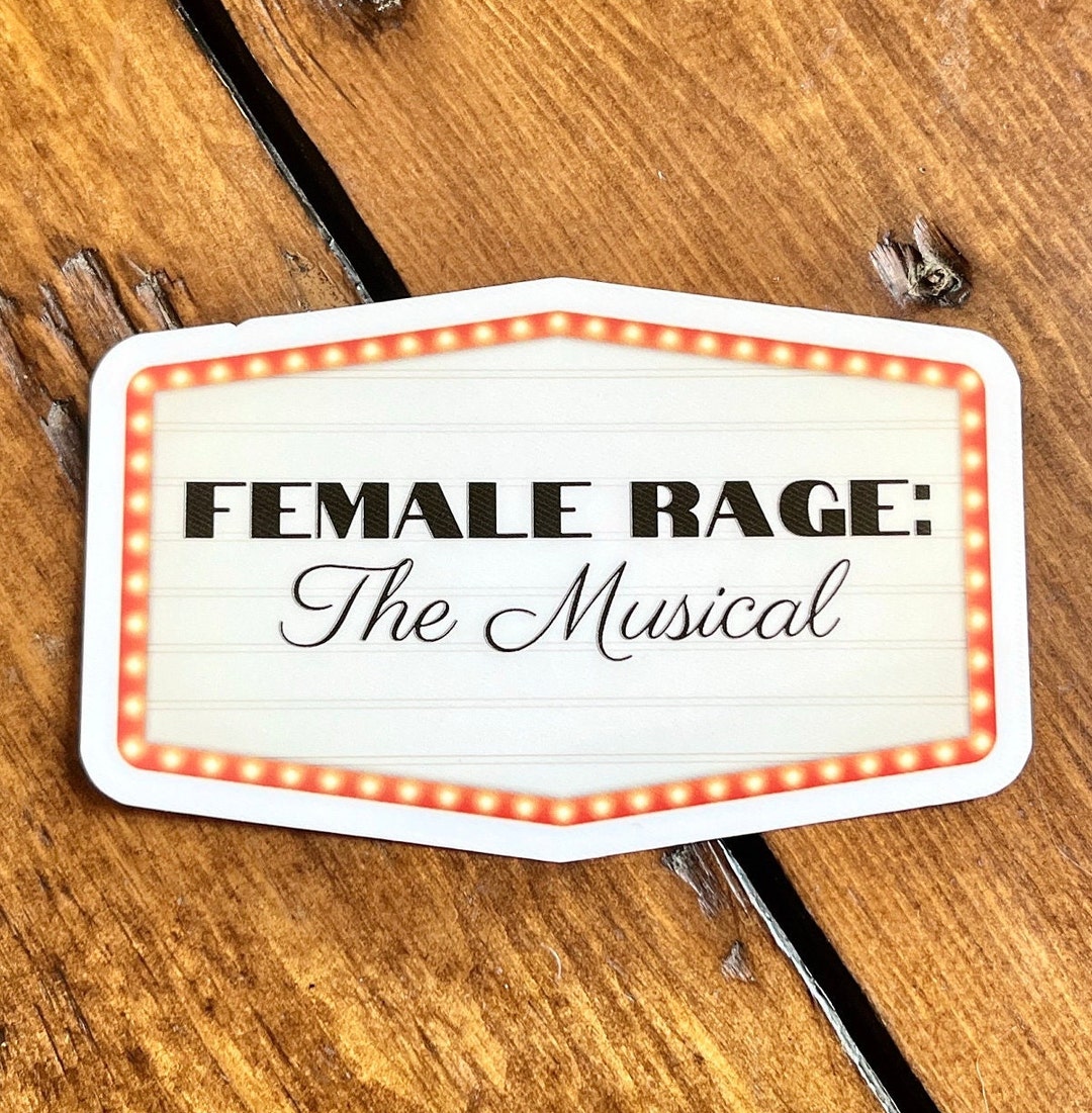 Female Rage the Musical Waterproof Vinyl Sticker Taylor Swift Quote ...