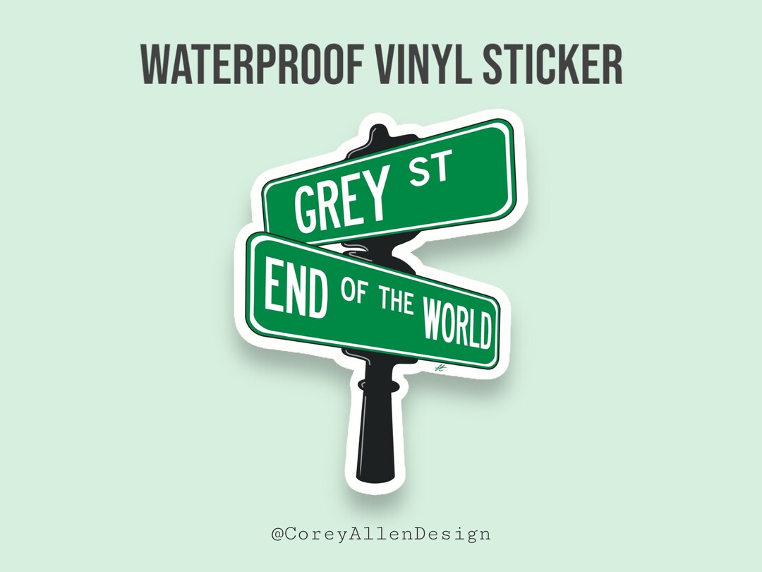 Grey Street Waterproof Vinyl Sticker | DMB Sticker | Dave Matthews Band ...