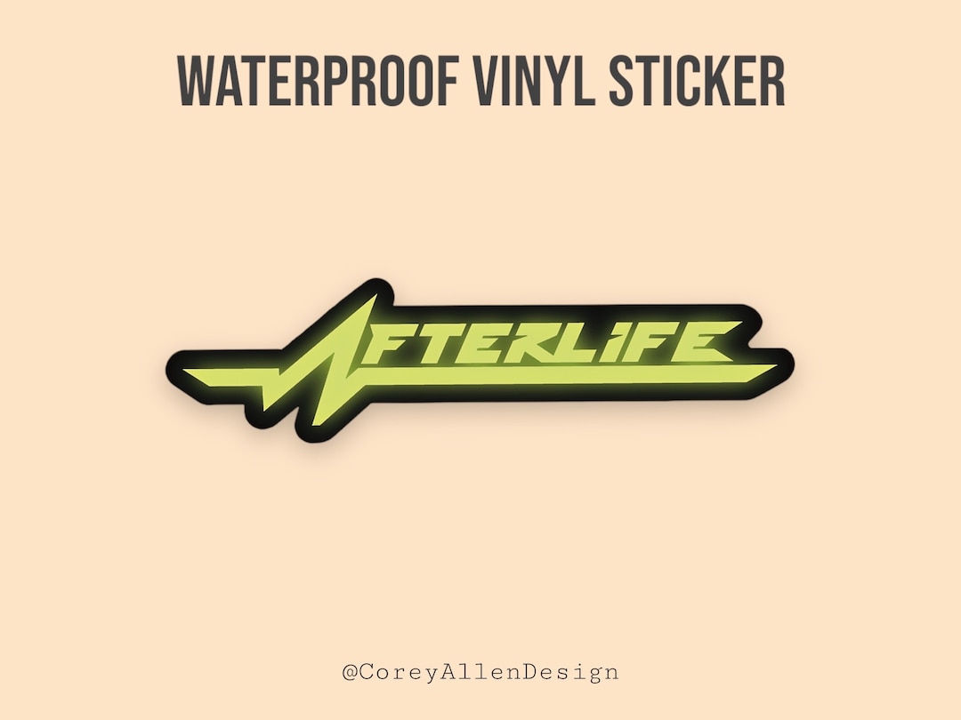Afterlife Bar Sign Cyberpunk Waterproof Vinyl Sticker | Cyberpunk ...